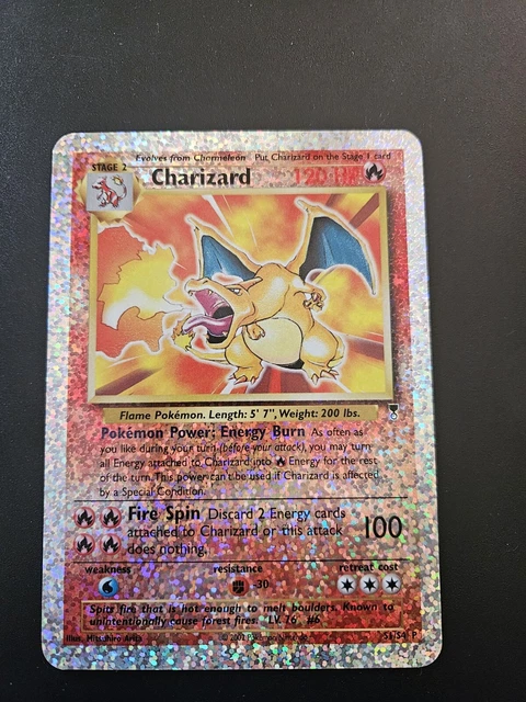 CHARIZARD LEGENDARY REVERSE TOPPER Charizard Crystal Skyridge TOPPER ...