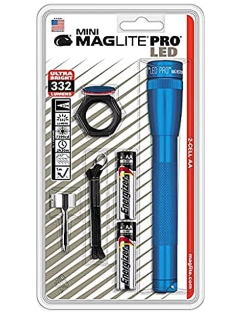 MAGLITE MINI MAG LED PRO 2-Cell AA Combo Pack - Blue $44.59 - PicClick