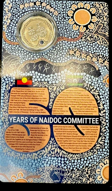 AUSTRALIA NAIDOC 50TH Anniversary 2024 50c Colour Carded As Issue By RAM $75.00 - PicClick AU