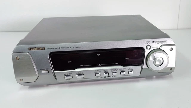TECHNICS PROCESSORE AUDIO stereo SH-DV290, per sistema Hi-Fi, argento ...