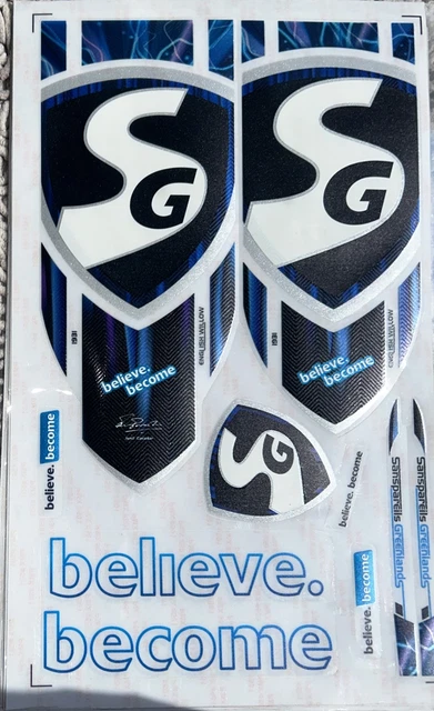 SG CRICKET BAT sticker 3d Embossed(replica) £8.00 - PicClick UK