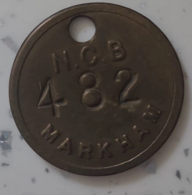 MARKHAM 482 PIT Check Colliery Coal Mine Miners Pit Check £10.00 ...