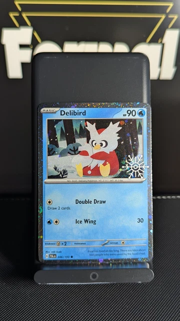 DELIBIRD 046/193 POKÉMON TCG Holiday Calendar 2025 Festive Stamp Promo ...
