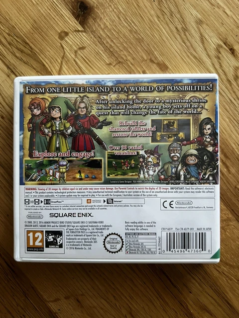 DRAGON QUEST VII: Fragments of the Forgotten Past - Nintendo 3DS - PAL ...
