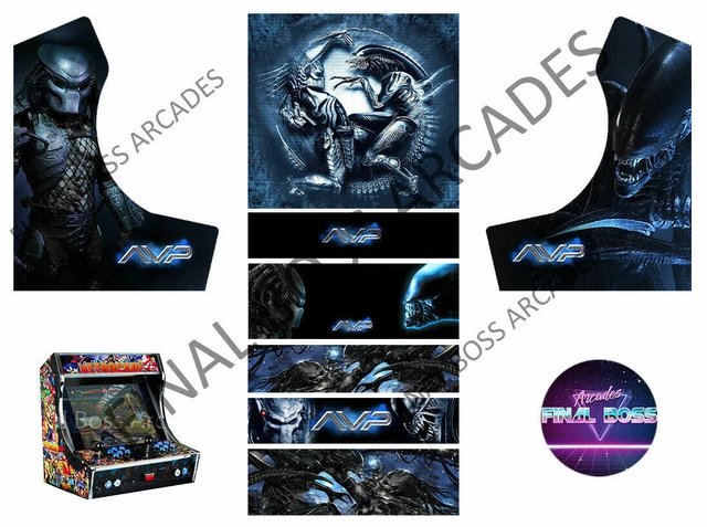 AVP - ALIEN vs Predator DIY Bartop Arcade Artwork FULL WRAP VINYL SET £ ...