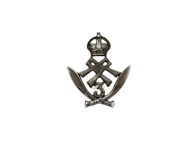WW2 3RD GURKHA Rifles Regiment Cap Badge - Original Desert Campaign ...