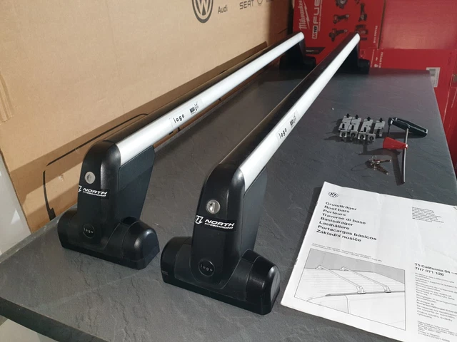GENUINE ROOF BARS Vw Volkswagen T5 T6 California Rack 2004- onwards ...