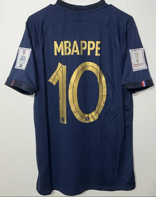 KYLIAN MBAPPE FRANCE 2022 World Cup Final Match Slim Fit Blue Home Soccer Jersey EUR 65,22 ...