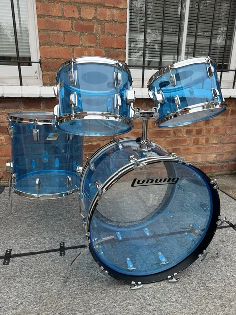 LUDWIG 70’S VISTALITE Blue ‘Big Beat’ Drum Kit - 22/12/13/16” £1,595.00 ...