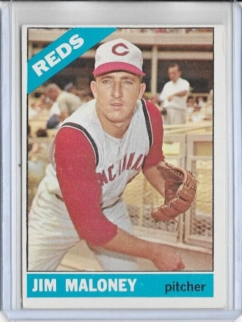 JIM MALONEY CINCINNATI Reds 1966 Topps MLB Baseball #140 $9.99 ...