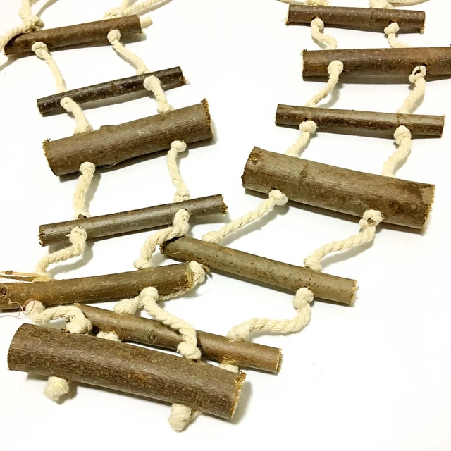 PARROT HAMSTER CLIMBING Ladder Swing Shelf for Gerbils Parrots ...