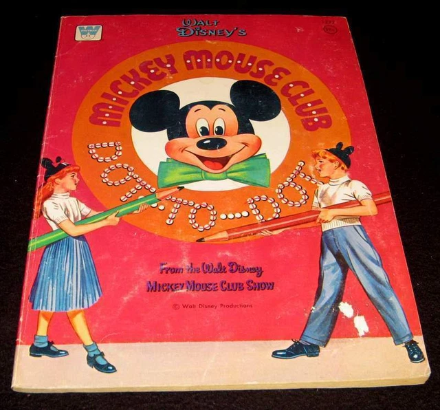 MICKEY MOUSE CLUB Show 1957 Walt Disney Dot-To-Dot Book Pictures By Wd ...