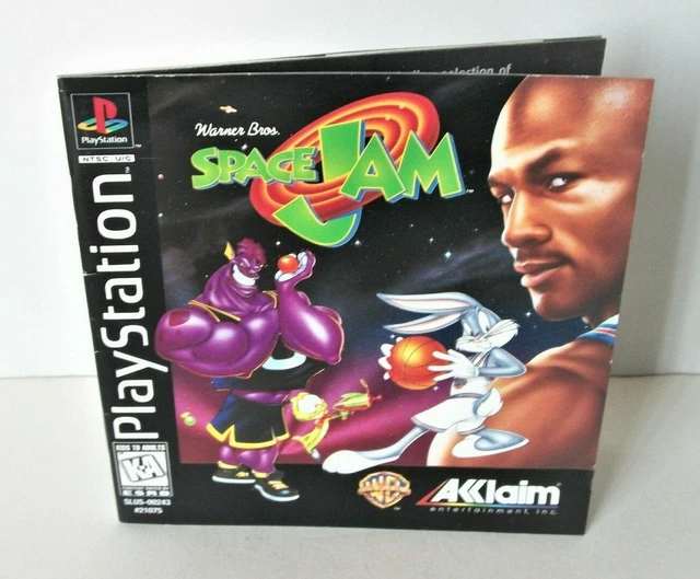 SPACE JAM PS1 Manual Only NO GAME Sony PlayStation 1 Instruction w/ Reg ...