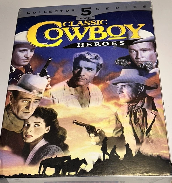 CLASSIC COWBOY HEROES VHS Box Set 5-Pack Collector Series SEALED 1997 ...
