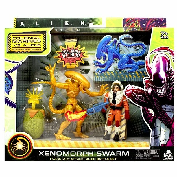 ALIEN COLLECTION COLONIAL Marines 'VS' Aliens Xenomorph Swarm Action ...