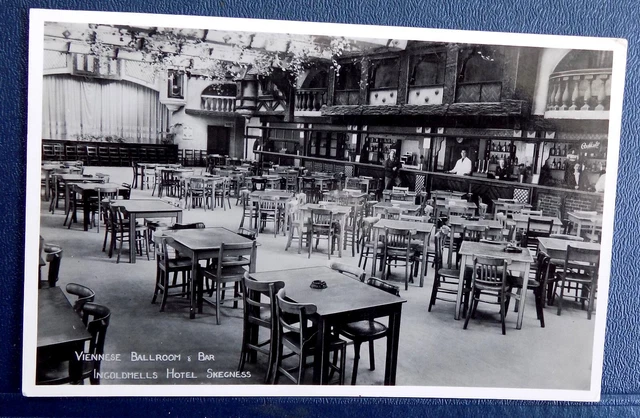 BUTLINS SKEGNESS Camp B/W Rp Pc 1949 Viennese Ballroom Bar Ingoldmells ...