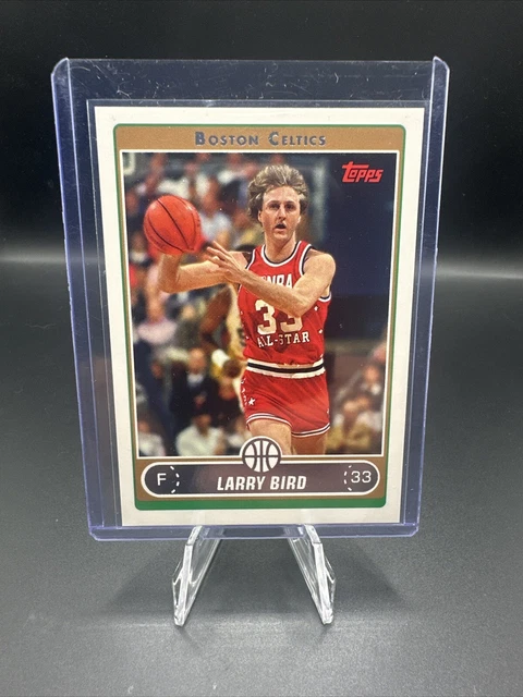 2006-07 TOPPS #33 Larry Bird Boston Celtics (variation maillot rouge ...