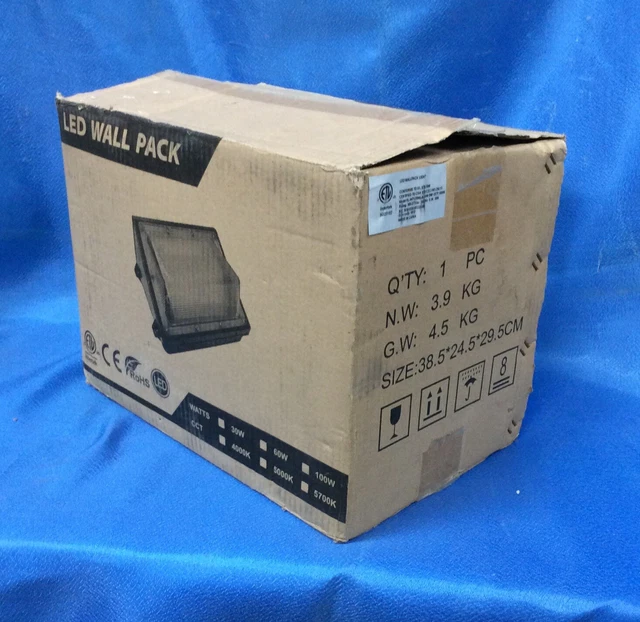 LED WALL PACK LIGHT CCT:5000K 100-277Vac 50/60Hz 0.3A 30W -NEW- $39.99 ...