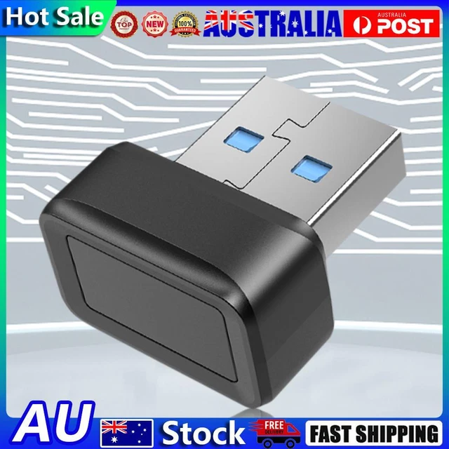DURABLE USB FINGERPRINT Key Reader FIDO U2F Windows Hello 360° Touch ...