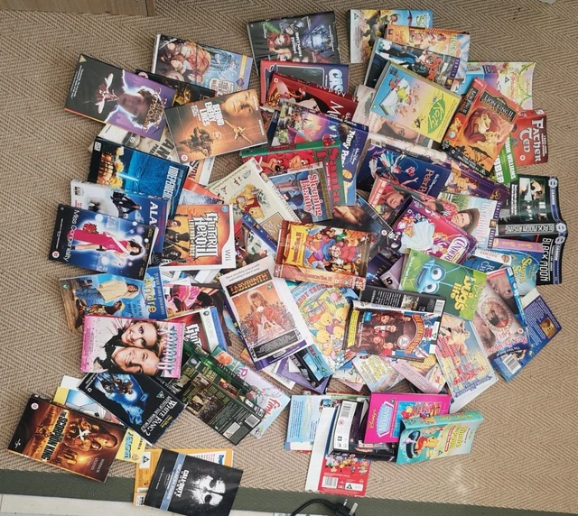 LARGE BUNDLE OF Retro VHS Video Inserts Advertising Movies 100+ Arts ...