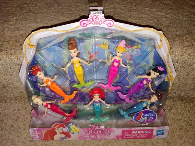 DISNEY PRINCESS LITTLE Mermaid Sisters Pack By Hasbro 7 Dolls Brand New ...