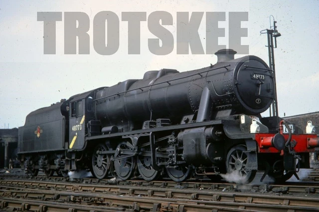 35MM SLIDE BR British Railway Steam Loco 48773 Class 8F Rose Grove 1968 ...