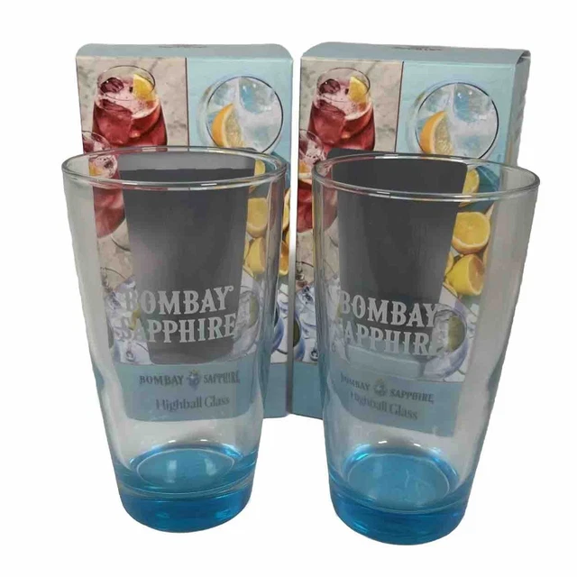 BOMBAY SAPPHIRE LONG Drink Highball Glass 40cl 400ml Summer Party Gift ...