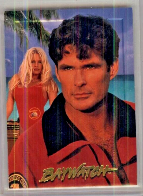 1995 SPORTS TIME Baywatch Pamela Anderson and David Hasselhoff Promo ...
