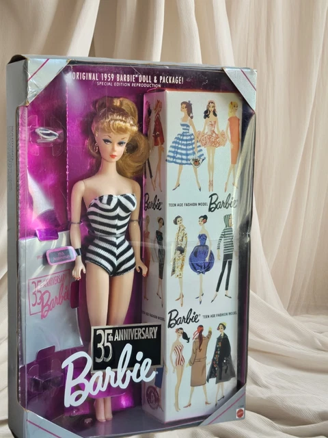 BARBIE 35TH ANNIVERSARY Special Edition Reproduction of Original 1959 ...