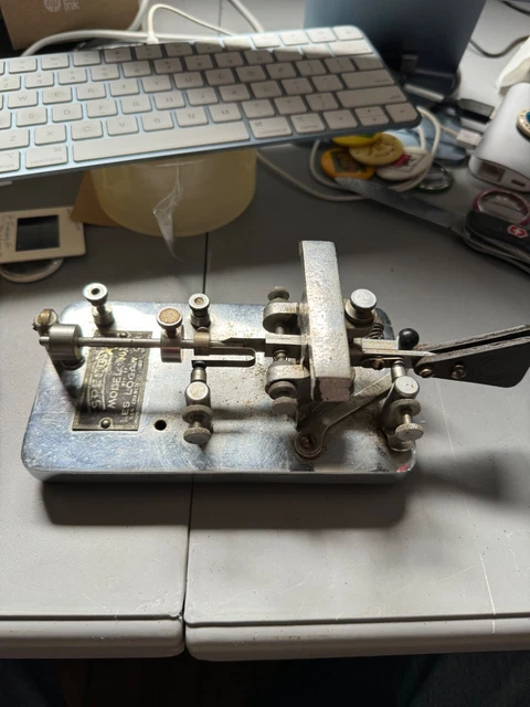 VINTAGE SPEED-X KEY |model 501 Morse Code Key | Ham Radio | Telegraph ...