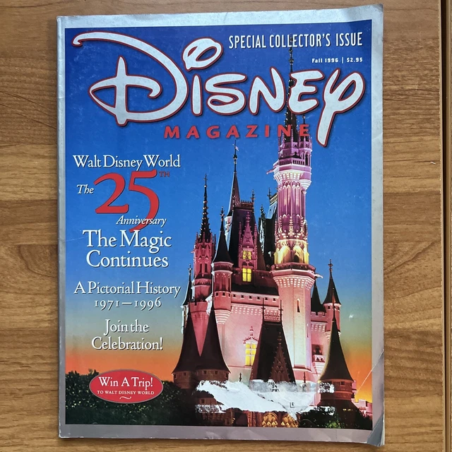 Disney Magazine Andwalt Disney World 25th Collectors Issue