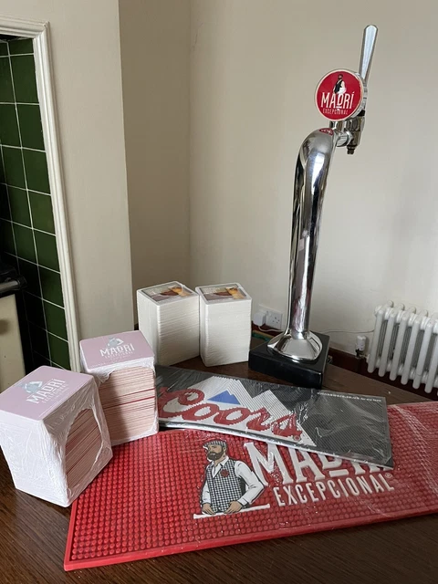 MADRI COORS CARLING Lager Beer pump Font Keg Dispenser Pub Home Bar ...