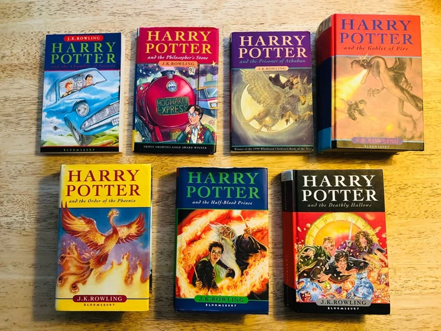 HARRY POTTER BOOKS - Full Complete Set Of 7 Bundle & First Editions J K ...