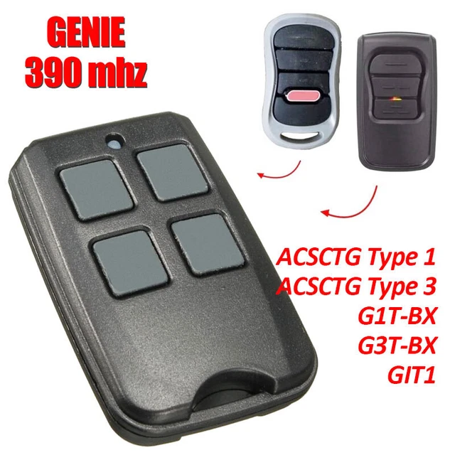 GARAGE DOOR OPENER Remote For Genie G1T-BX_R Intellicode 3-Button Mini ...
