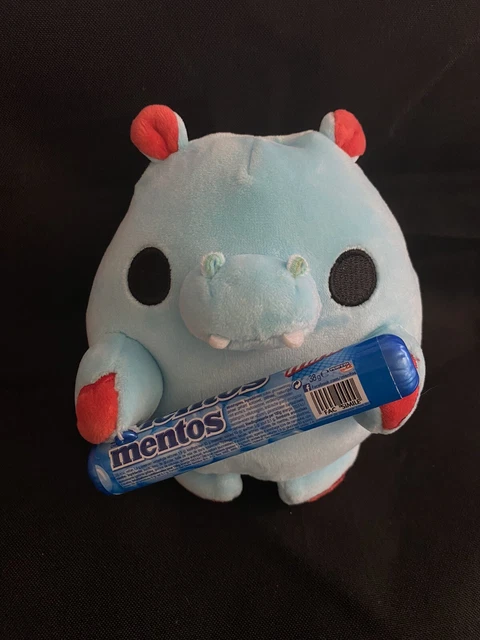 ZURU SNACKLES HUGH Blue Hippo Mentos Mint Small Plush Soft Toy 5'' £15. ...
