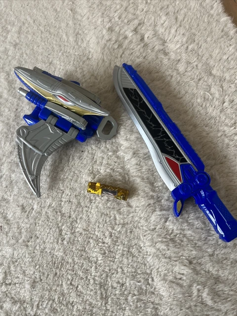POWER RANGERS DINO Charge Gold Ptera Morpher & Blue Sword & Charger £17 ...
