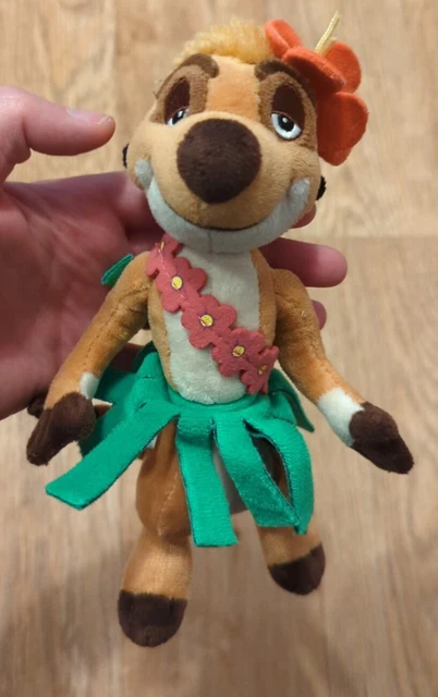 DISNEY STORE THE Lion King Timon Soft Plush Toy Teddy 8" Hula Timone ...