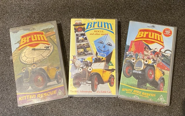BRUM VHS LOT Bundle x 3 -Rescu & Other Stories, Kitten Rescue, Stunt ...