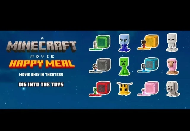 2025 MCDONALD S A Minecraft Movie Kids HAPPY MEAL TOYS $7.66 - PicClick CA