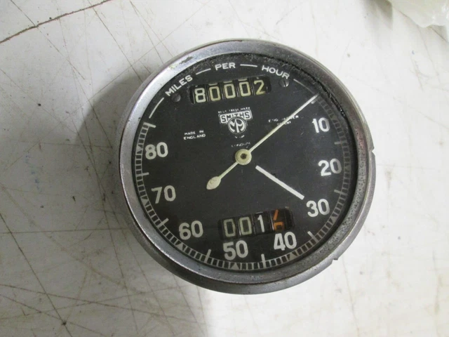 VINTAGE SMITHS CHRONOMETRIC Speedometer 80mph £217.00 - PicClick UK