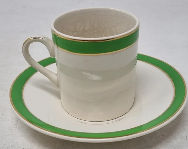 QUEENS GREEN SOLIAN Ware Soho Pottery Coffee Cup and Saucer EUR 6,87 ...