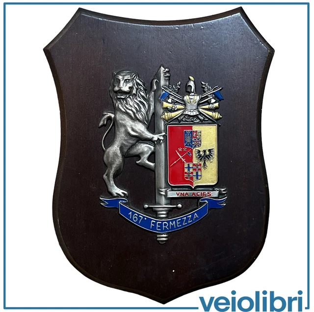 CREST STEMMA ARALDICO del 167° Corso Accademia Militare di Modena 1985 ...