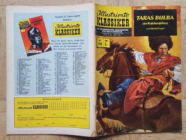 ILLUSTRIERTE KLASSIKER COMIC bsv 111 Taras Bulba 1. Auflage guter ...