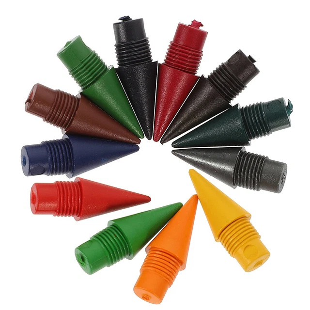 48 MATITE ETERNE, mine intercambiabili, teste colorate, senza ...