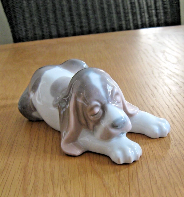 VINTAGE LLADRO BEAGLE PUPPY Sleeping £17.20 - PicClick UK