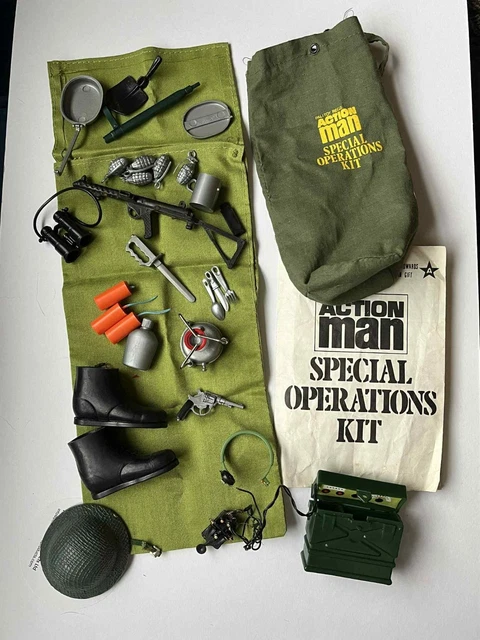 VINTAGE ACTION MAN Special Operations Kit Palitoy 1970s near Complete ...