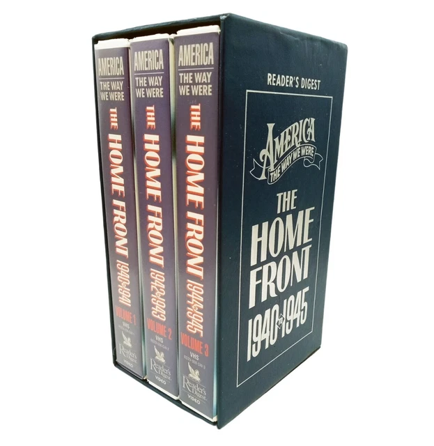 READERS DIGEST HOME Front 1940-1945 VHS Box Set America The Way We Were ...