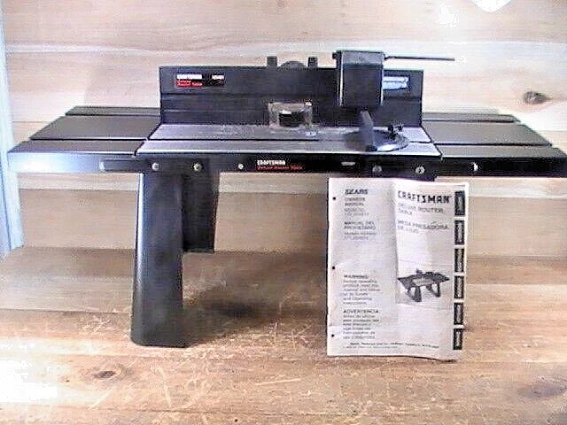 CRAFTSMAN #9_25481 34&X 13"X 12" Router Table W/ Extension & Miter ...