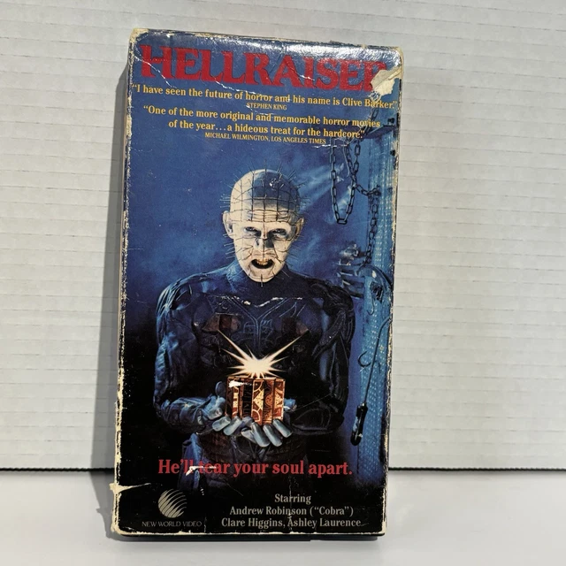 HELLRAISER VHS 1987 Horror Movie First Release Clive Barker Vintage ...