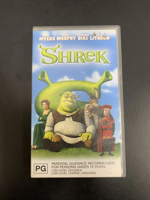 SHREK VHS TAPE Animated Movie 2001 $13.59 - PicClick CA